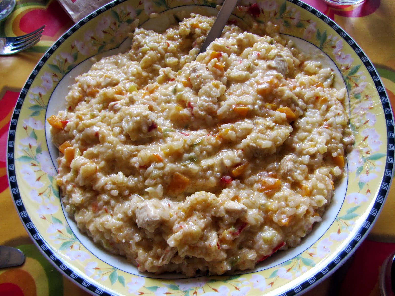 Laura y sus cacharros: Risotto de pollo y verduras