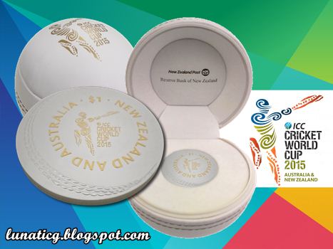 2015 Cricket World Cup Silver Coin | Lunaticg Coin