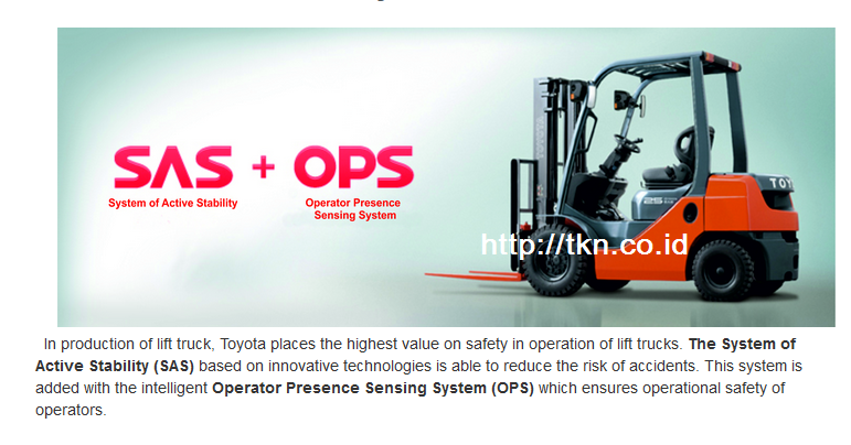 NEWS ~ SALES TOYOTA FORKLIFT