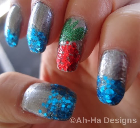 Ah-Ha Designs: Silver Bell Nails