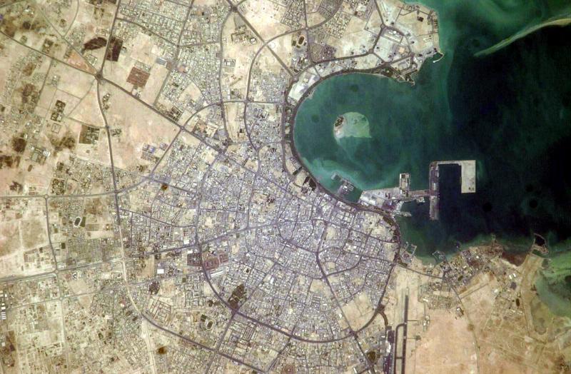 Qatar Map From Satellite