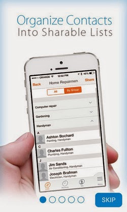 Shared contact list on Android by ContactBox - Tip for Mobile