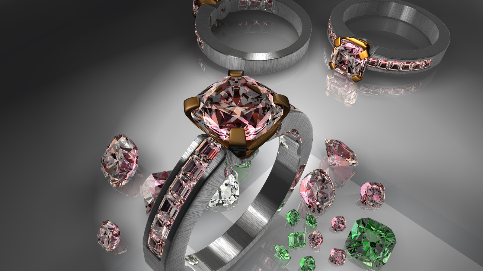 Diamonds :: Maya - 3DMax - Isidore Petersen