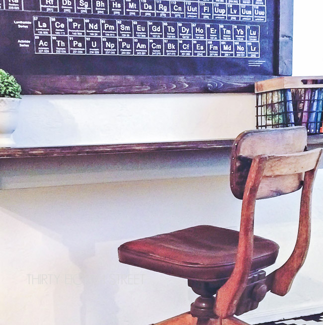 DIY Rustic Farmhouse Desks From A Kitchen Table - Thirty Eighth Street