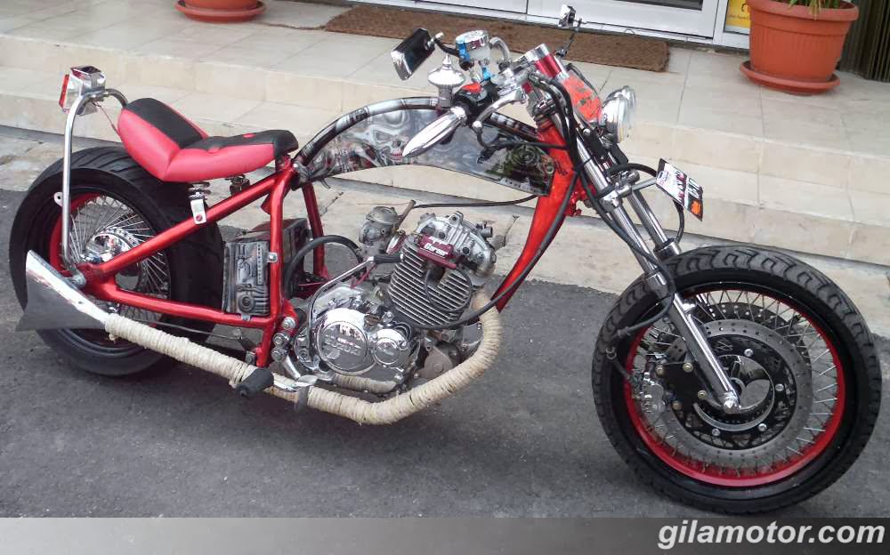 MOTOR SPORT: Foto Modifikasi Suzuki Thunder 125 2006 Model Chopper