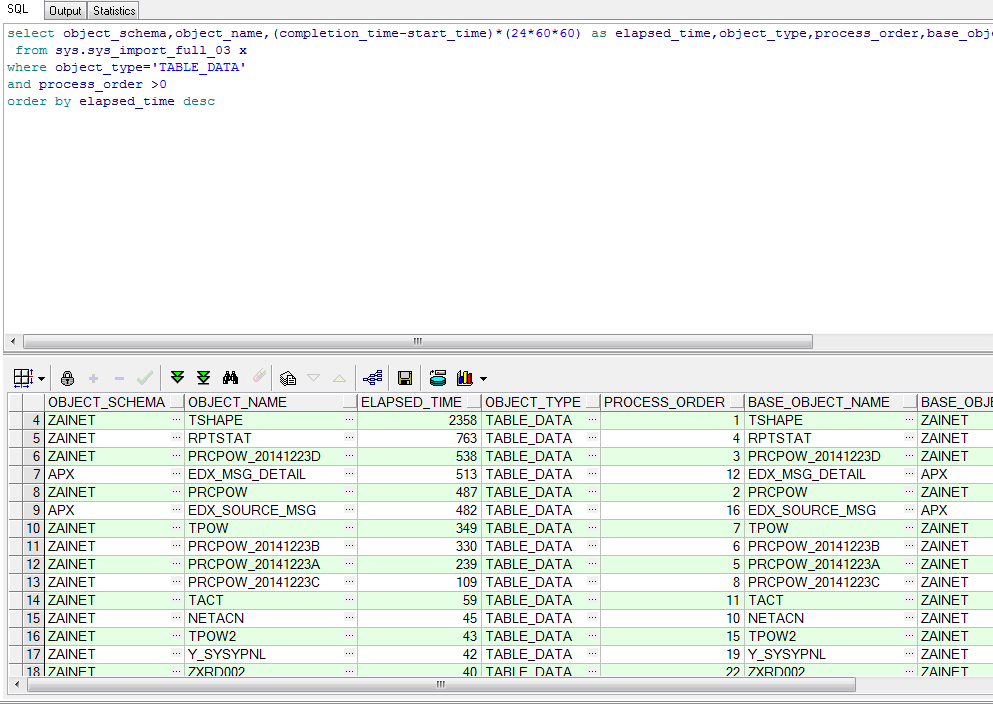 More datapump master table analysis | LaptrinhX