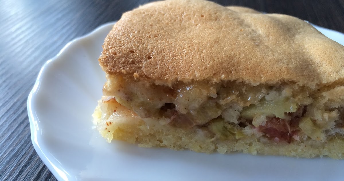 Kairi koduköökla: Biskviitkattega rabarberikook