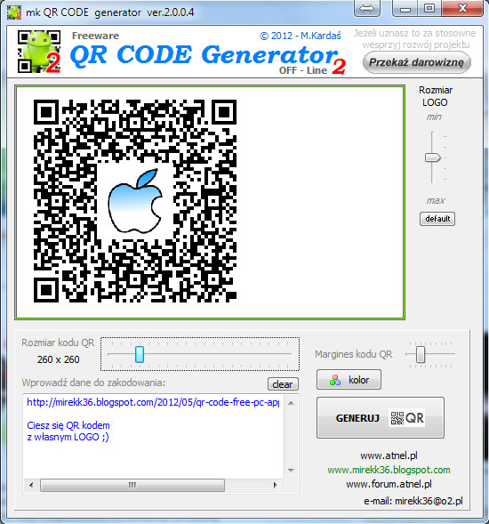 mikrokontrolery avr język c, poradniki, kursy video - eagle: QR CODE ...