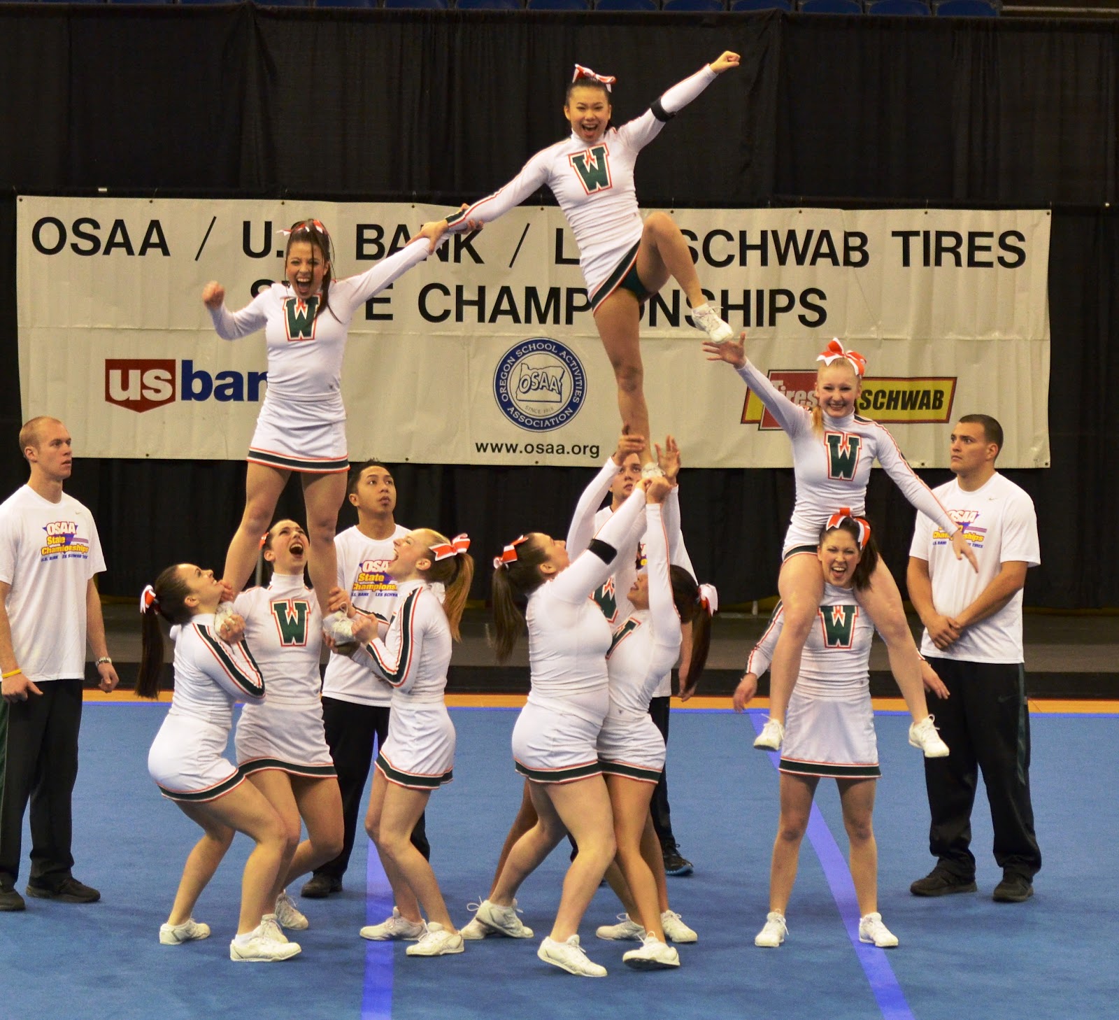 Back-handsprings Through Bridgetown: Cheerleading State Champions 2012.