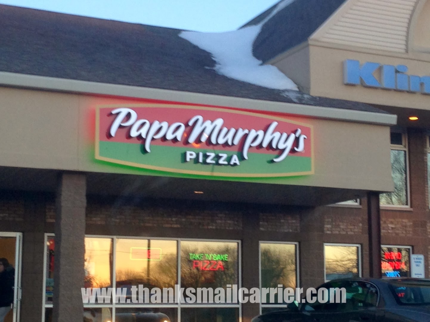 Thanks, Mail Carrier | Papa Murphy's New Take 'n' Bake Fresh Pan Pizza ...