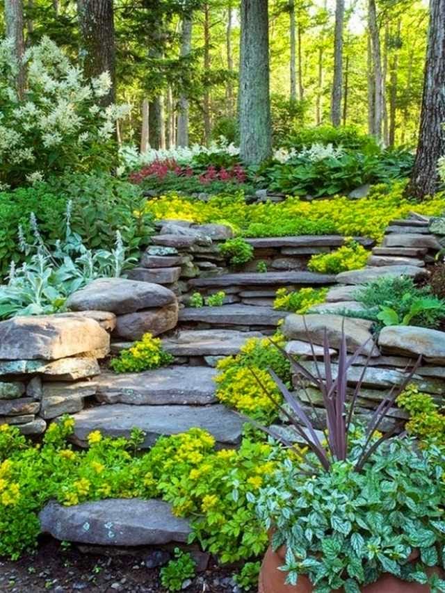 How to build a garden stairs design as a decorative element?