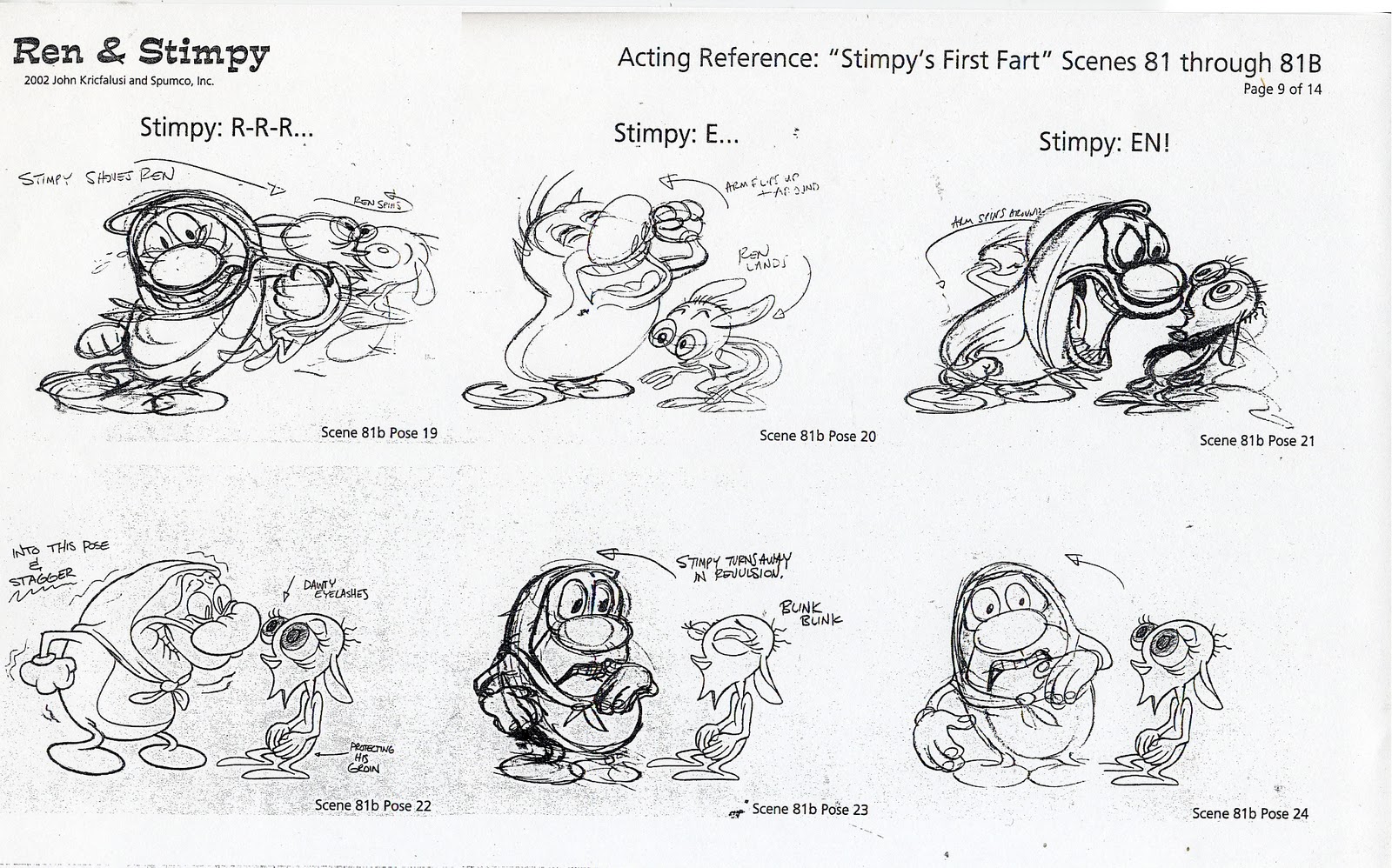 Flooby Nooby: Ren & Stimpy - Acting Reference: Stimpy’s First Fart