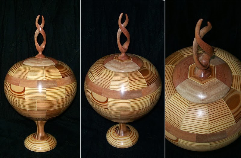 Entorno Artesano: Segmentado en antigua madera de pinotea