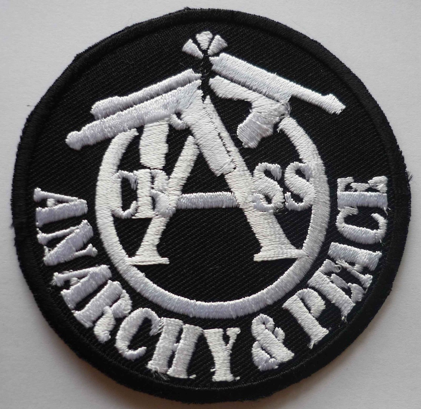 Black Seeds Records: CRASS embroidered patch