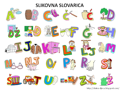 Zlatna djeca: Slikovna slovarica i slovarica-slagalica