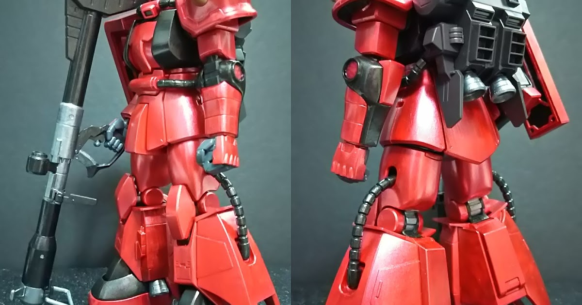 GUNPLA-Linux: HGUC MS-06R-2 ZAKUⅡジョニー・ライデン専用ザク 塗装。