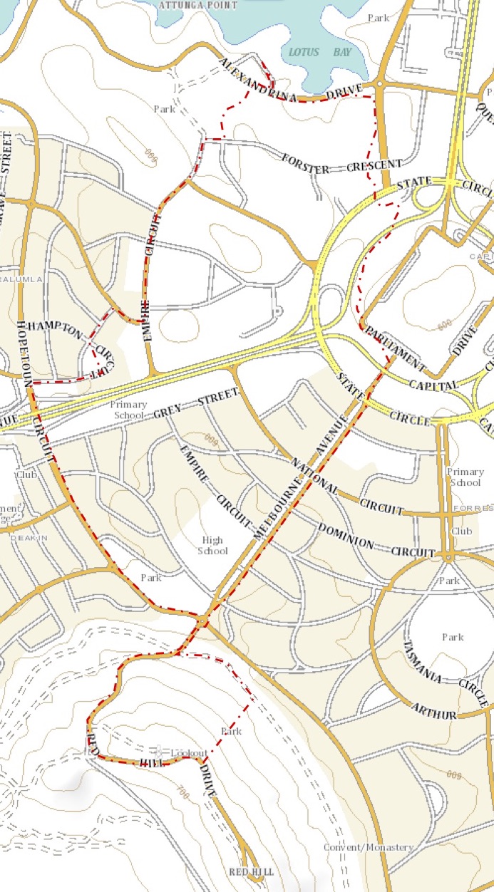 Phil's Bushwalking Blog: Urban Canberra: Parliament House, Red Hill and ...