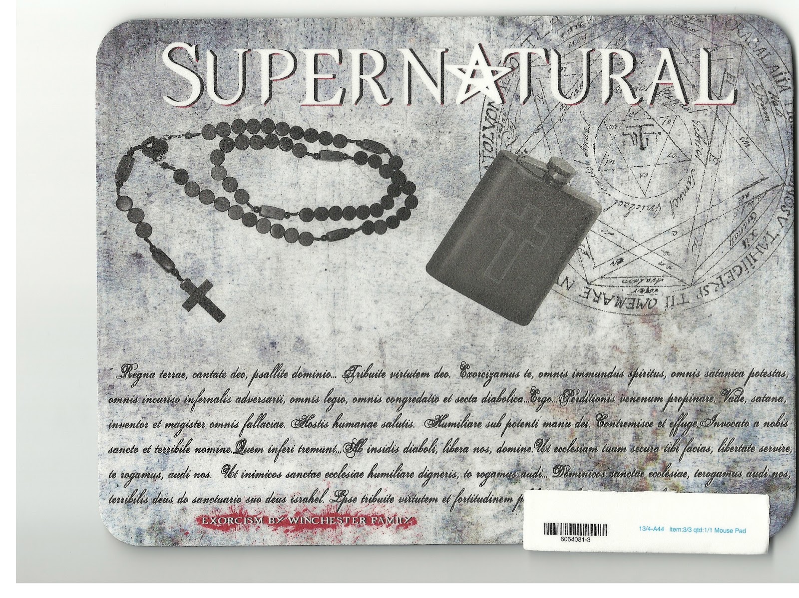supernatural.loja@gmail.com: Mouse-Pad Exorcismo Winchester