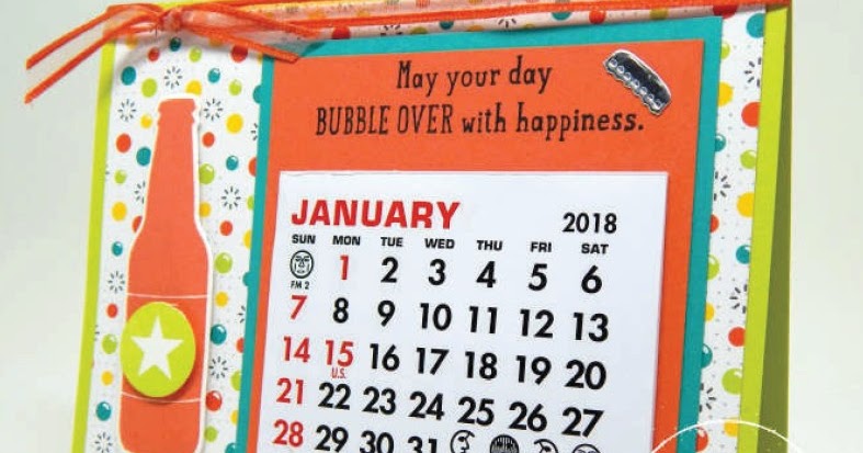 Craft Room Stamper: Bubble Over Desktop Calendar
