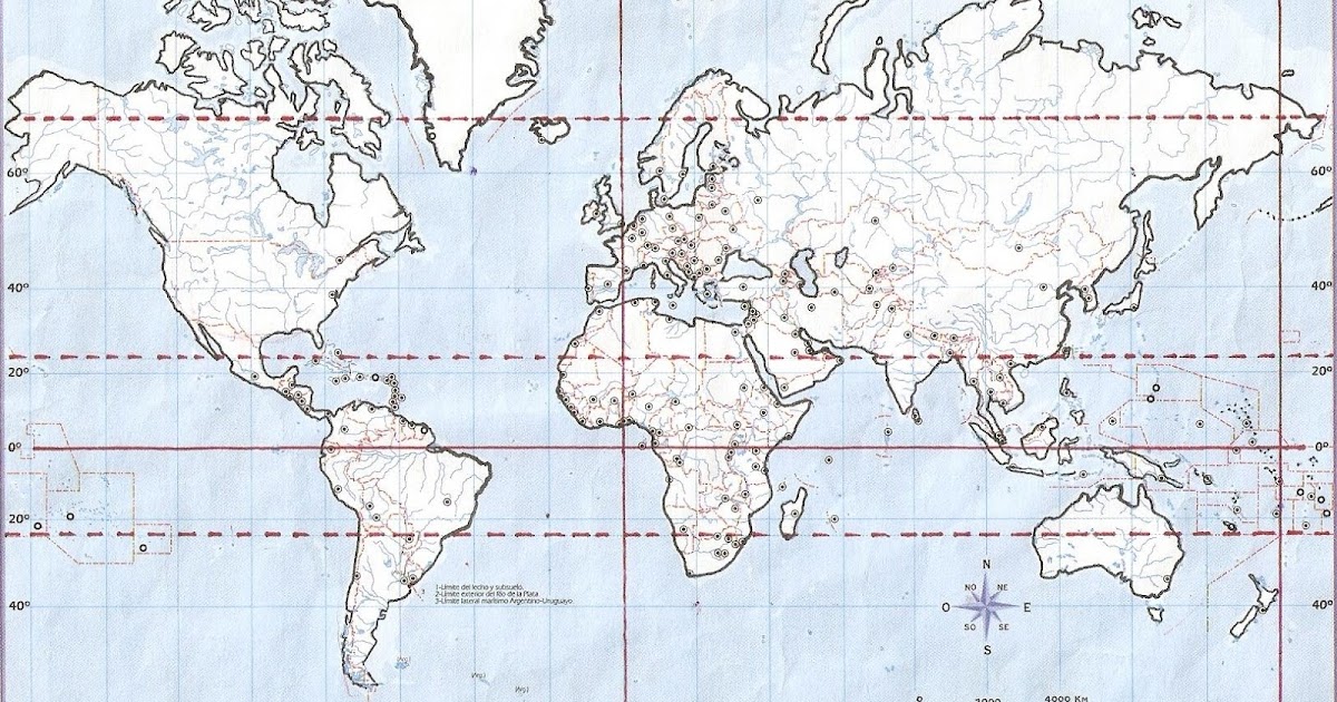 Clases de Geografía: Mapa Planisferio