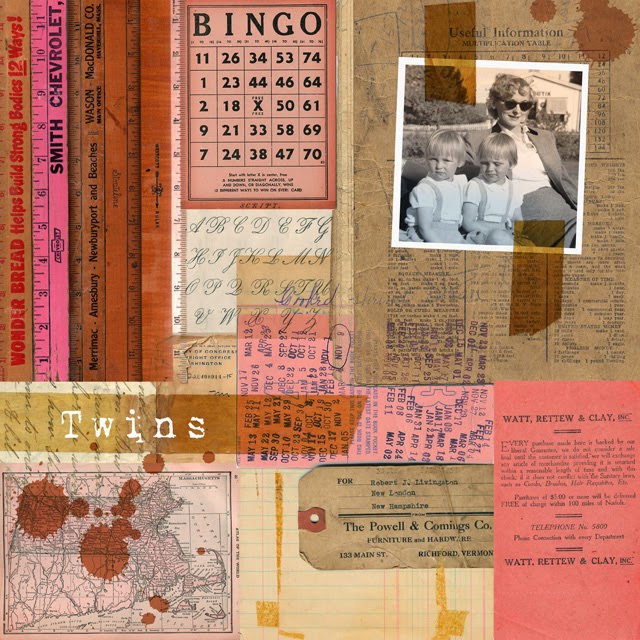 C o l l a g e a r t: Twins Collage