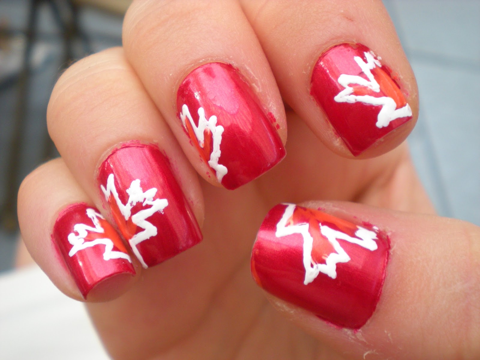 Metallic Maria: Canada Day Nails