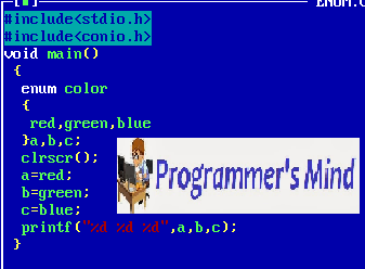 Enumerated type in C - Programmer's Mind