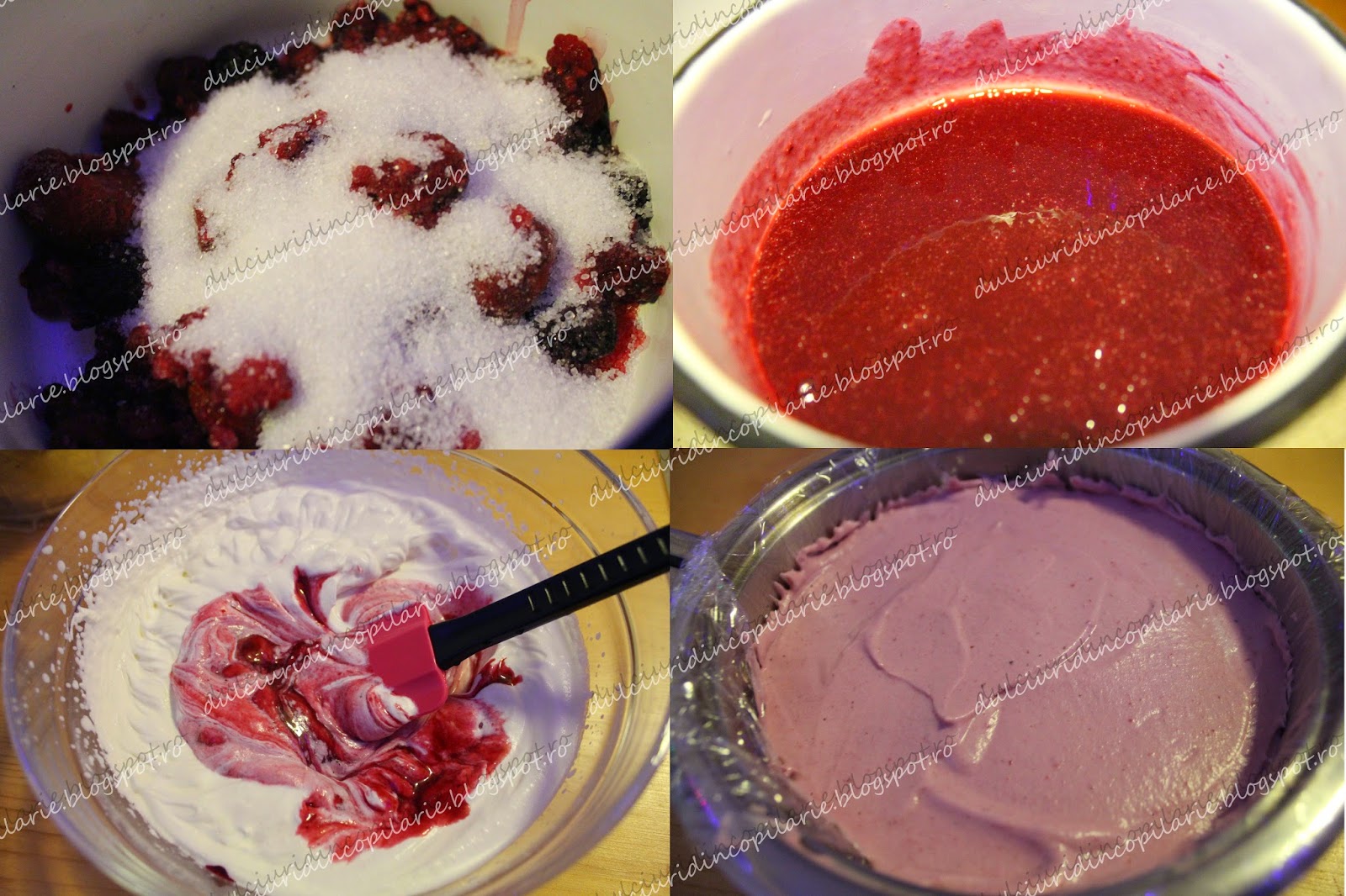 Dulciuri din copilarie: Tort „Mousse fructe de padure si frisca”