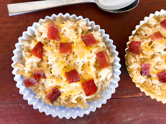 Cheesy Rice Bowls with Maple Bacon