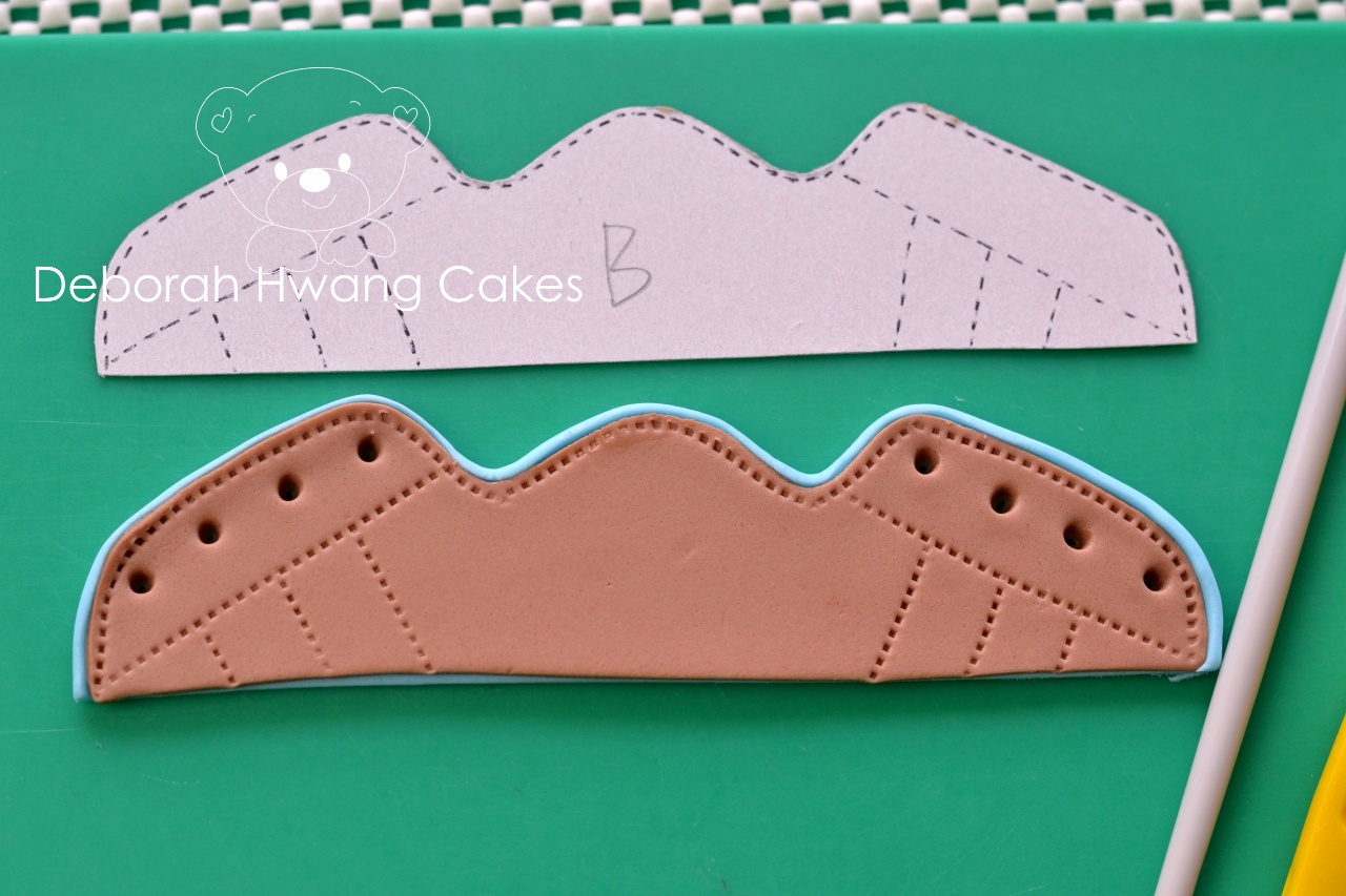 How To Make Fondant Baby Sneakers (with Template)
