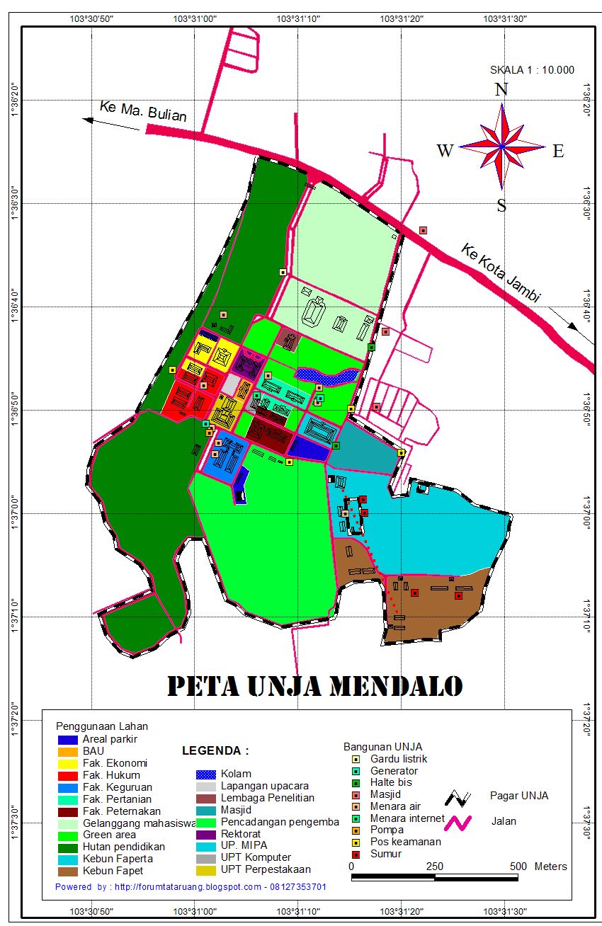 FORUM TATA RUANG : PETA UNJA MENDALO