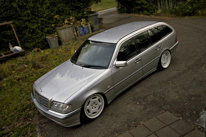 Mercedes-Benz S202 Stance Style on Carlsson wheels | BENZTUNING