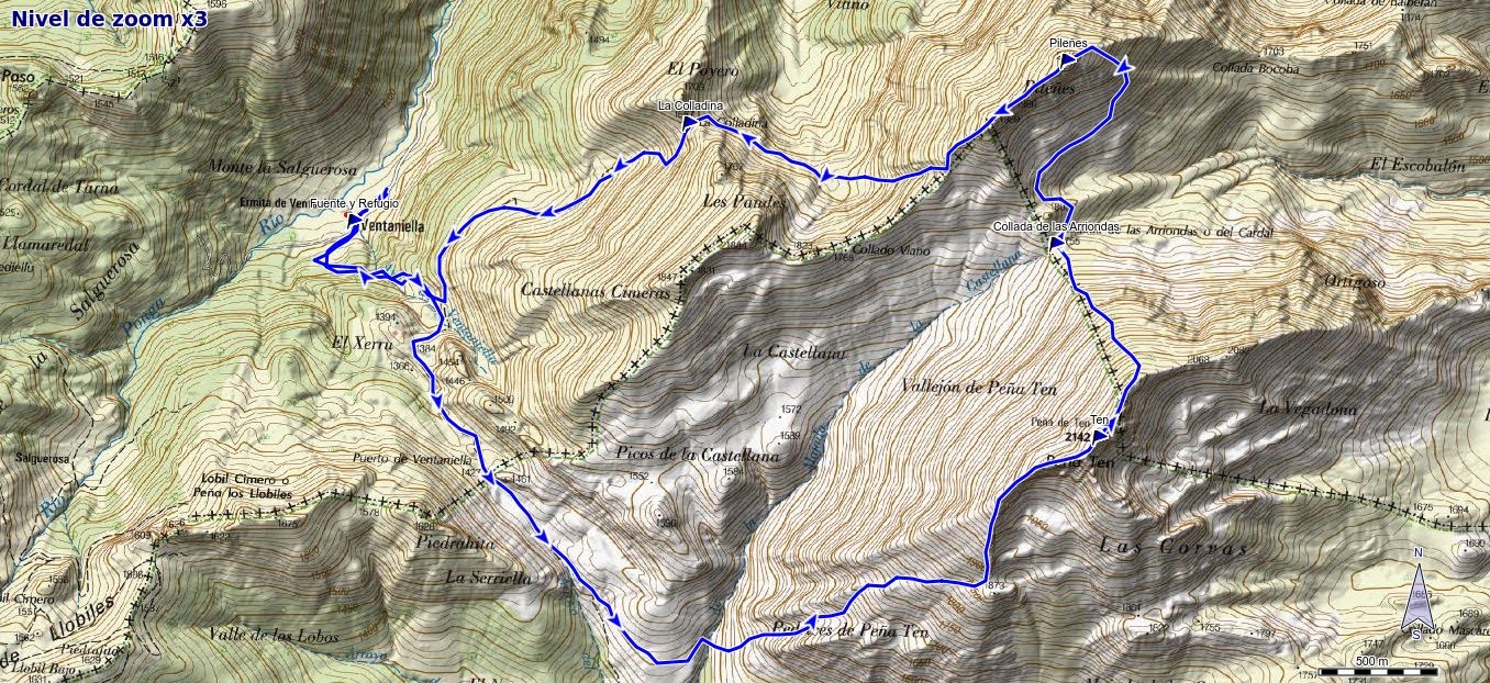 RUTA a PEÑA TEN Y PILEÑES desde VENTANIELLA, Ponga | Pasu A Pasu ...