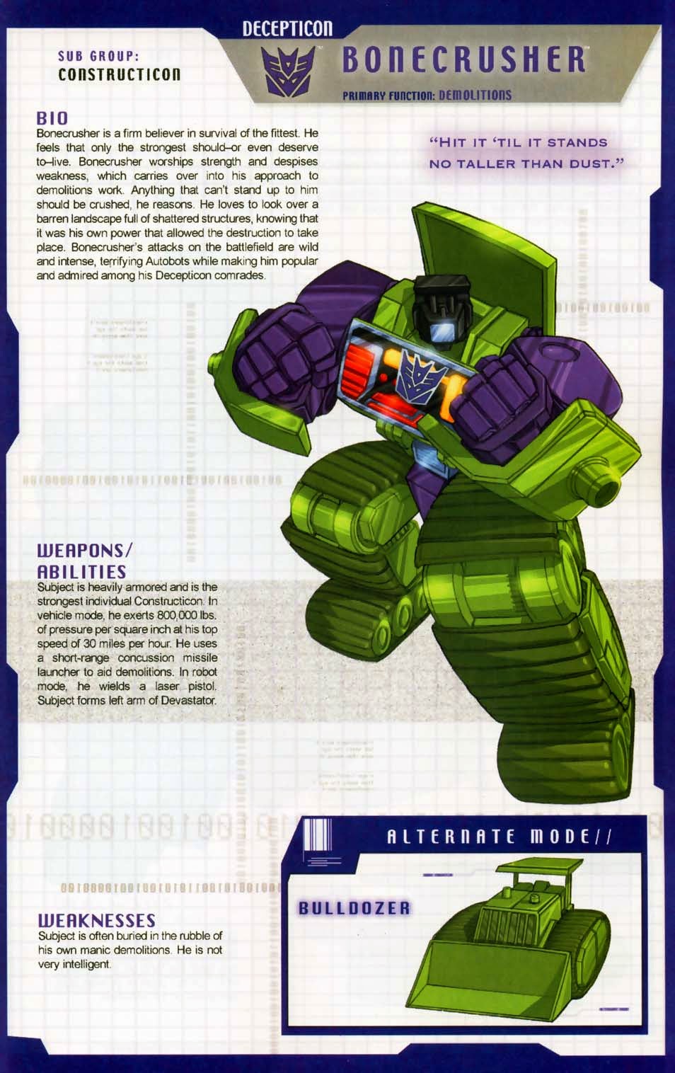 Transformer of the Day: Bonecrusher