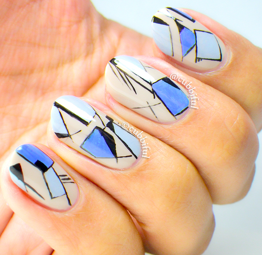 cubbiful: 40 GREAT NAIL ART IDEAS - Grey + One Colour