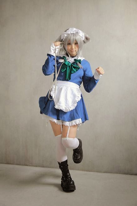 Cosplay Photos in Zip: Touhou Project Inu Sakuya Cosplay by Enako