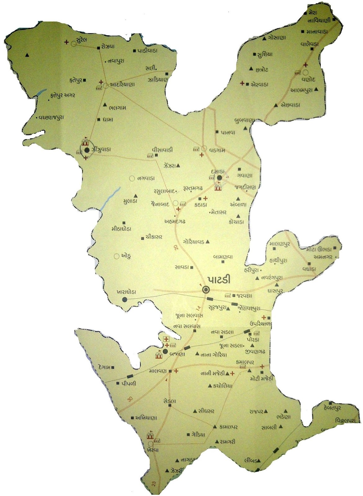 Arya Education: SURENDRANAGAR TALUKA MAP