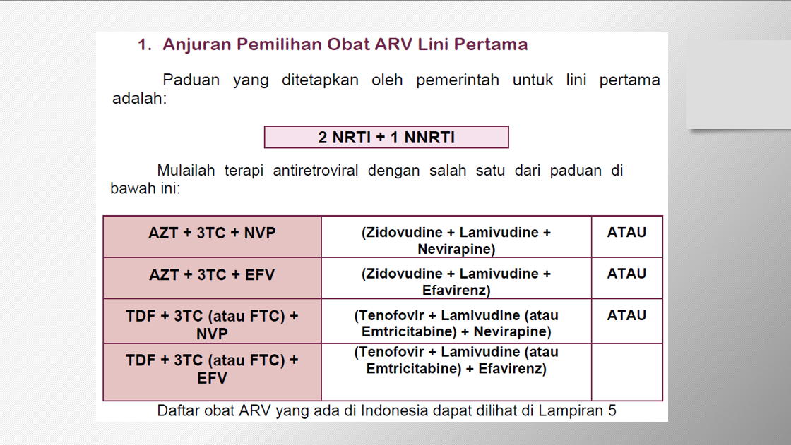 FARMAKOTERAPI: [PPT] TATA LAKSANA TERAPI HIV/AIDS