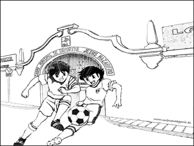 Oliver Benji Para Pintar Colouring Pages Page 3 Sketch Coloring Page