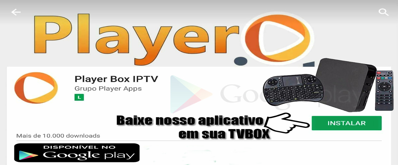 Canais TVBOX Player Box iptv