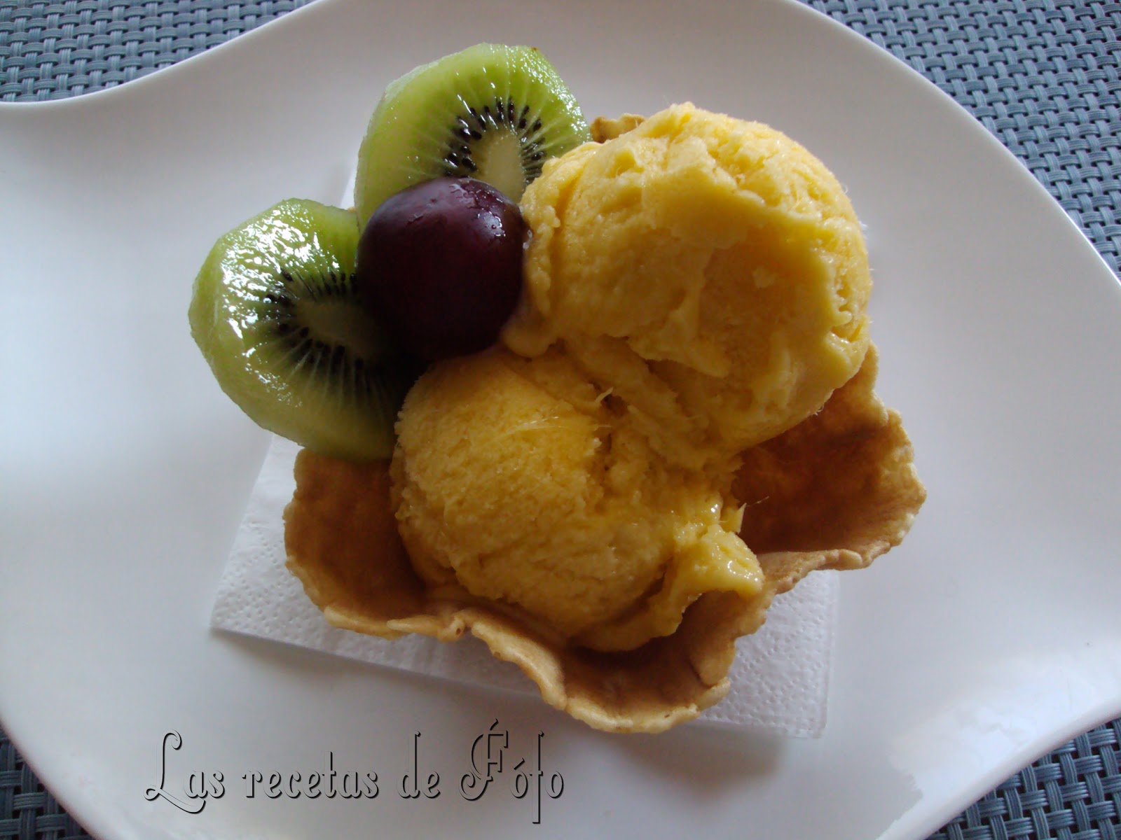 Las recetas de Fófo: Helado de mango y platano