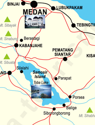 Medan Parapat Map