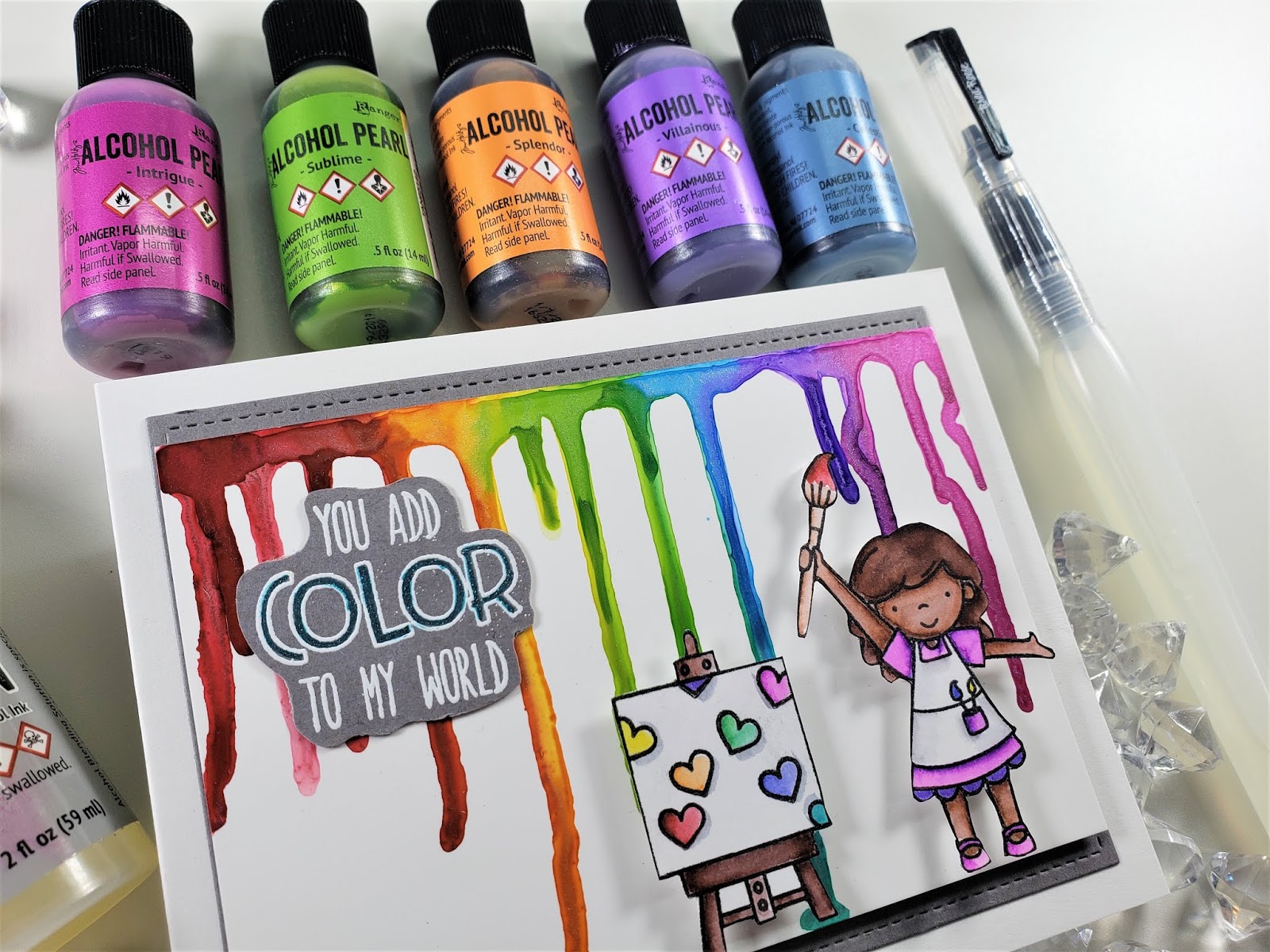 NEW! Ranger Alcohol Pearl Inks ~ Kraftgali Blog