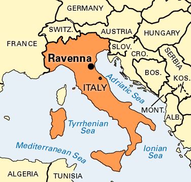 Ravenna en Italia.