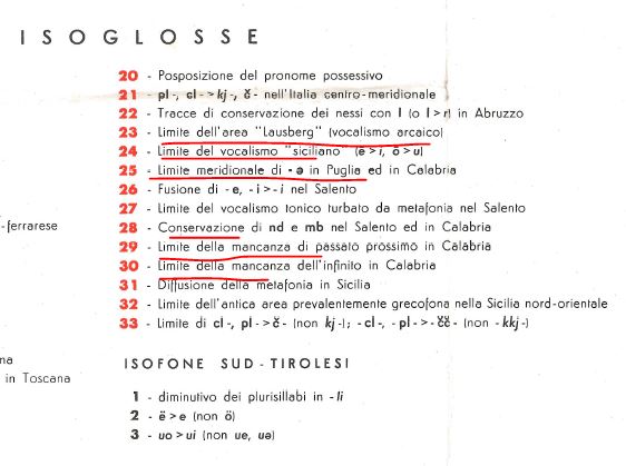 Il dizionario dialettale della Calabria (Rohlfs 1996): Carta dei ...