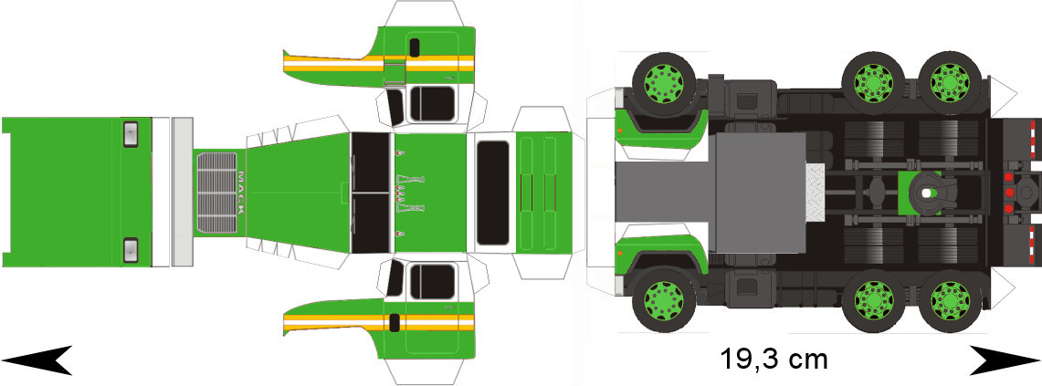 SP. Papel Modelismo: Paper Truck Mack R600