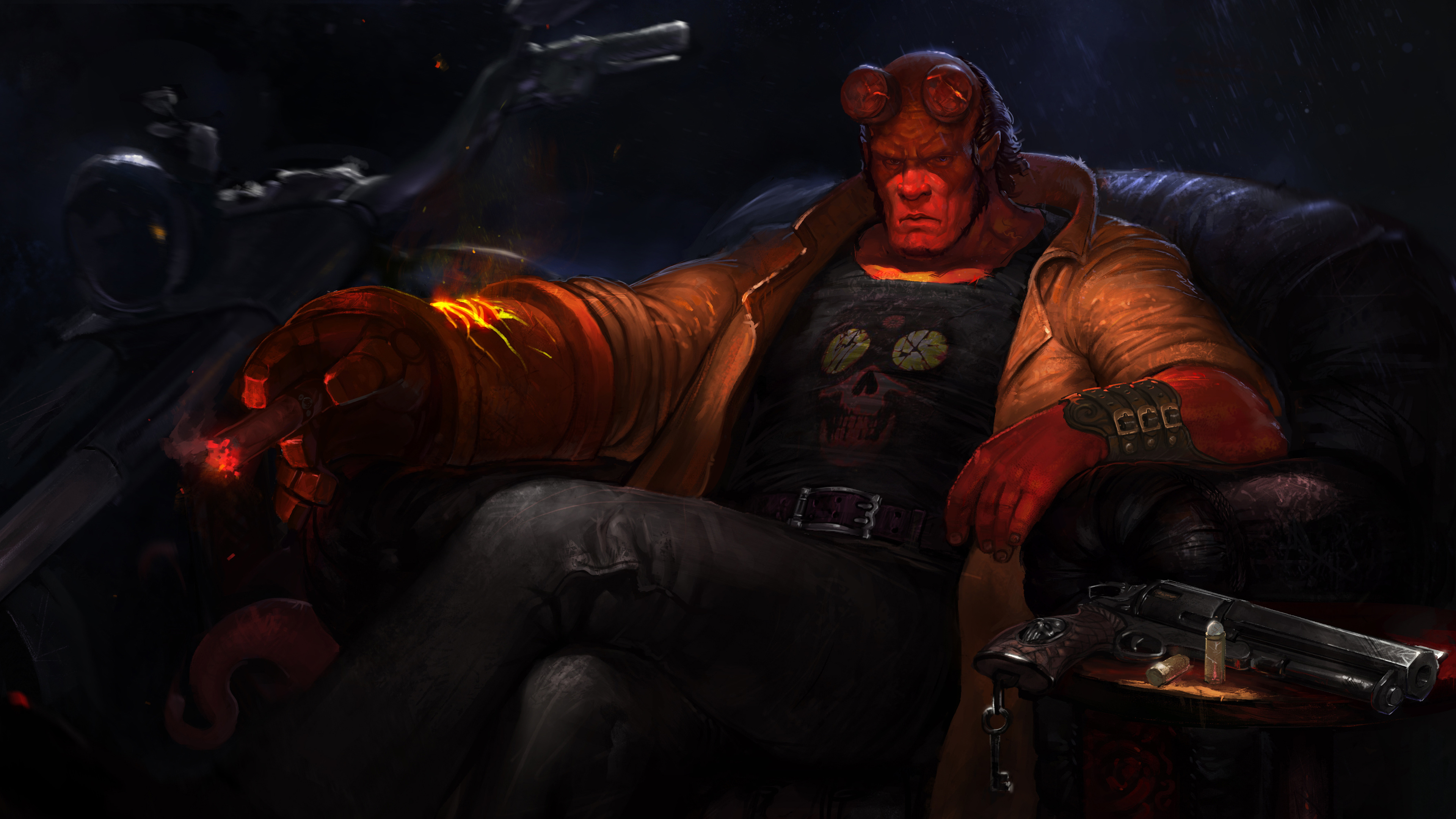 Hellboy, Comics, 4K, #3 Wallpaper PC Desktop