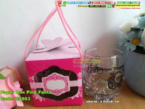 Paper Box Pink Fanta | Souvenir Pernikahan