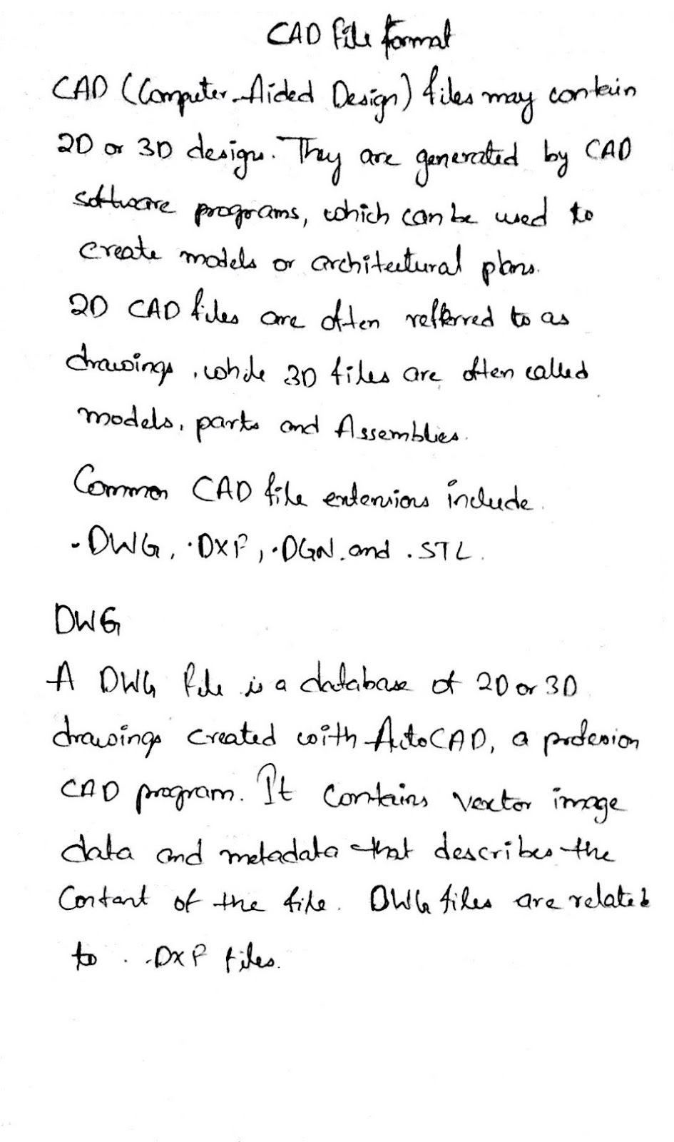 CAD File Format ~ Venkat's Blog