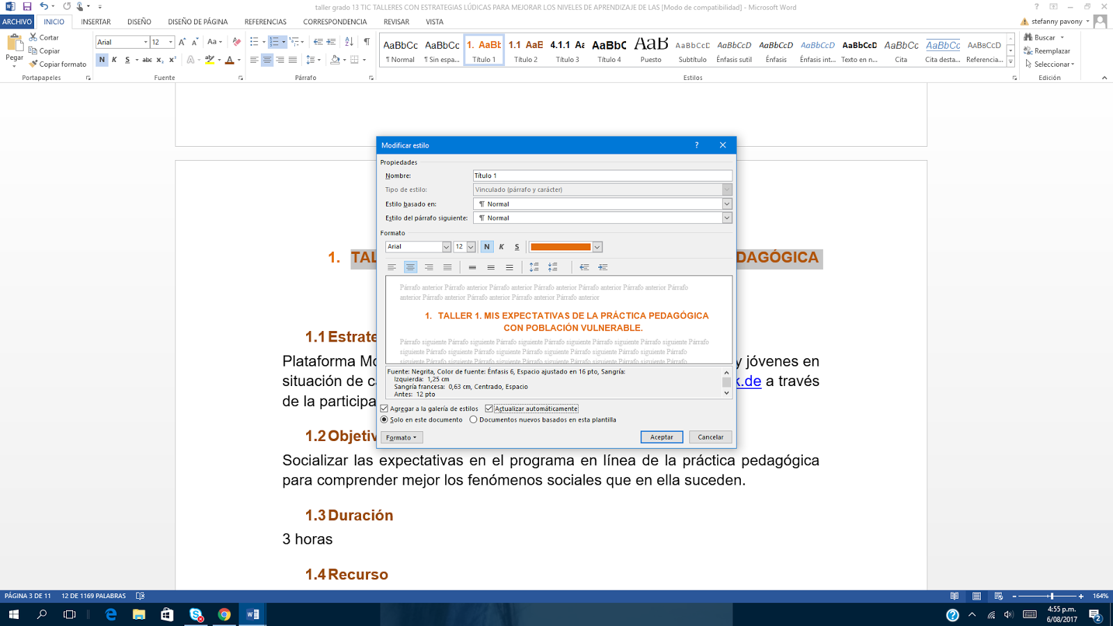 PASOS PARA INSERTAR TÍTULOS